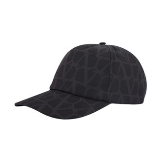Valentino Garavani Homme, Accessoires, Noir, Taille: 57 CM Casquette de baseball Toile Iconographe