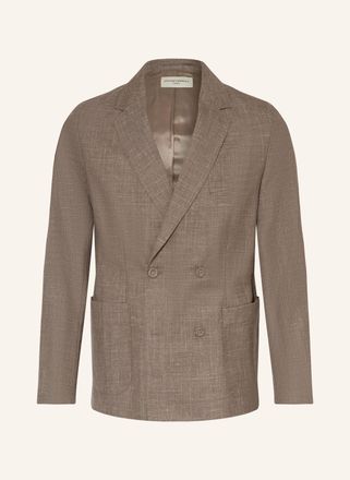Officine G&eacute;n&eacute;rale Sakko Leon Slim Fit braun