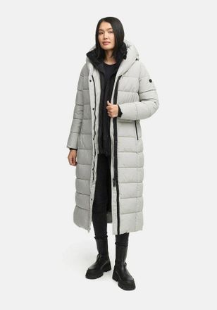Marikoo Winterjacke Pakoraa extra langer Winter Mantel mit abnehmbaren Innenteil