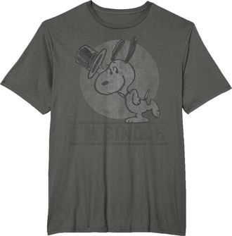 Peanuts Snoopy Herren T-Shirt, Grau, S