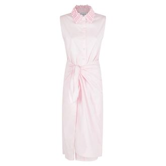 Isabelle Blanche Femme, Robes, Rose, Taille: 40 FR Robe Midi avec Perles