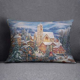 Bonamaison Le Jardin du Lin Kissenhüllen, Cotton, Mehrfarbig, 45x45