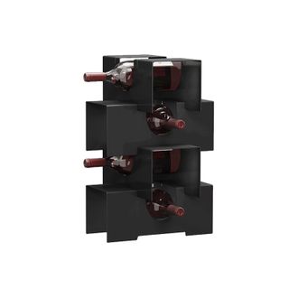 Generic Stapelbares Weinregal, Flaschenhalter aus Metall, Sch&ouml;n und Praktisch, Leicht Zug&auml;nglich, Platzsparend, f&uuml;r Bar/Weinkeller/K&uuml;che/Wohnzimmer(4)