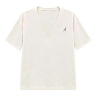 Akep T-Shirt Cotone - - Tops - Damen - Beige - S
