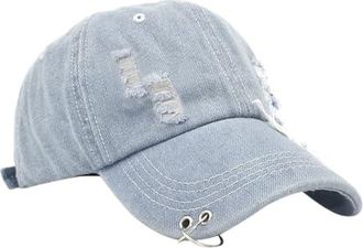 Generic Casquette de baseball r&eacute;glable pour homme et femme - Casquette de baseball unisexe - Visi&egrave;re de course pour femme, bleu, Taille unique