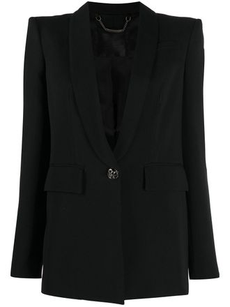 Philipp Plein blazer &agrave; boutonni&egrave;re devant - Noir