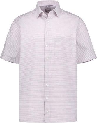 Olymp Herren Hemden rosa Baumwolle