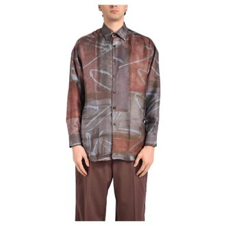 Costumein Homme, Chemises, Multicolore, Taille: S Abstract Shirt