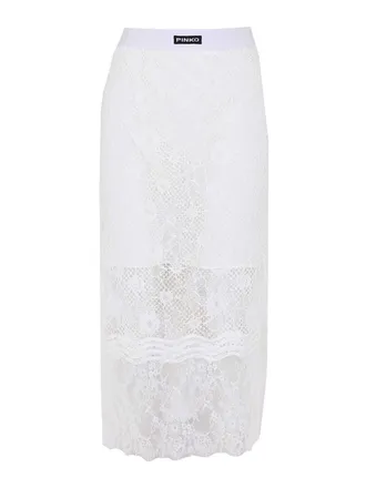 Pinko Jupe Midi - Blanc