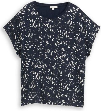 Tom Tailor T-Shirt T-Shirt T-Shirt im Material-Mix