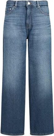 Ganni Jean large uni taille haute