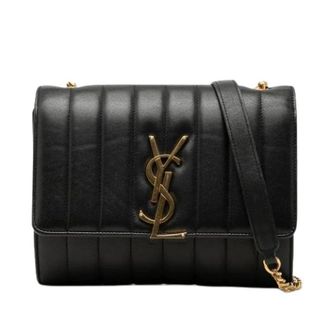 Saint Laurent Pre-owned Vicky Chain Wallet - Femme - Pre-owned - Noir - Taille: ONE Size