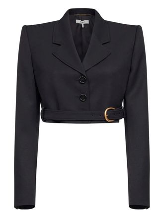 Chlo&eacute; veste ceintur&eacute;e &agrave; revers - Noir