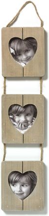 Walther Design Portraitrahmen Cuore, 3X9x9 cm, braun mit Herzausschnitt