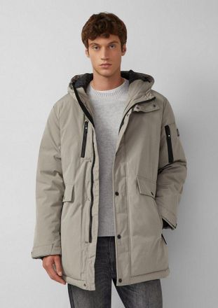s.Oliver Winterjacke Outdoor-Jacke Wasserabweisender Parka mit Kapuze und sportiven Details