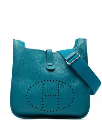 Hermès 2013 Clemence Evelyne III Umhängetasche 29cm - Blau