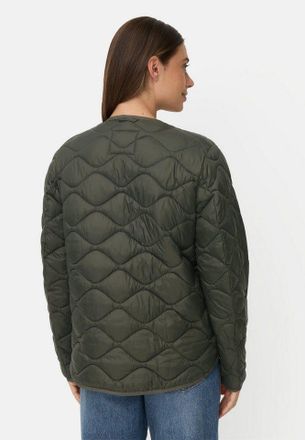 Camel Active Steppjacke mit 2-Wege Rei&szlig;verschluss Langarm Markenlogo