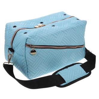 Supvox Gro&szlig;e Stricktasche mit Rei&szlig;verschluss Garnaufbewahrungstasche aus Robustem Material Tragbare H&auml;keltasche mit Schultergurt und Seitentaschen f&uuml;r Strick