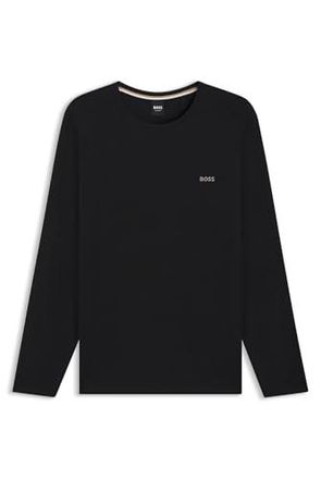 BOSS Hommes Mix&Match LS-Shirt R Top &agrave; Manches Longues en Coton Stretch &agrave; Logo brod&eacute;