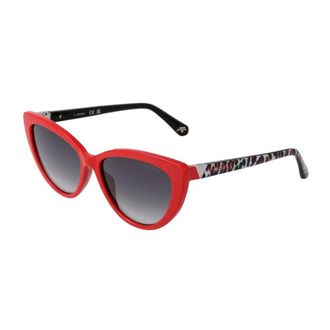 Guess Femme, Accessoires, Rouge, Taille: ONE Size Lunettes de soleil oeil de chat rouges avec verres d&eacute;grad&eacute;s