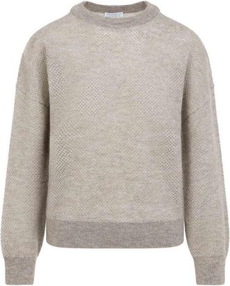 Brunello Cucinelli Pull Col Rond - Beige