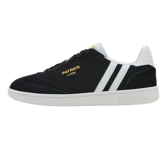 Patrick Lyon Sneaker f&uuml;r Herren, Wildleder, Cupsohle (Schwarz/Wei&szlig;)