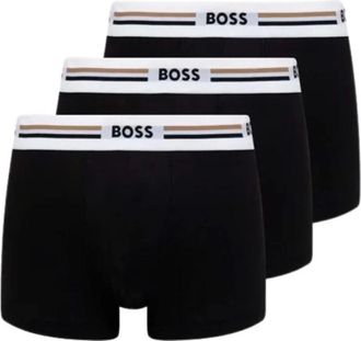 HUGO BOSS Homme, Sous-v&ecirc;tements, Noir, Taille: S Lot de 3 boxers Trunk