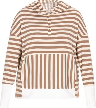 Usha Kapuzenpullover in &Uuml;bergr&ouml;&szlig;e usha PLUS GR&Ouml;SSE Frauen braunen Streifen