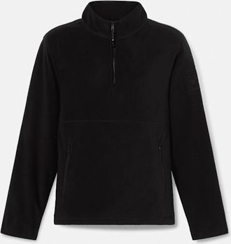 Timberland Polar-Fleece mit Viertelrei&szlig;verschluss f&uuml;r Herren in Schwarz, Herren, Schwarz, Gr&ouml;&szlig;e