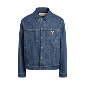 Valentino Garavani Giubbino VGold - - Jackets - Herren - Blau - L