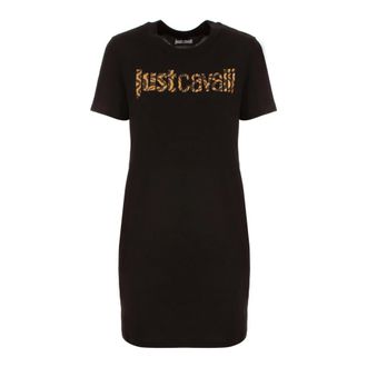 Just Cavalli Damen, Kleider, Schwarzk, LGr&ouml;&szlig;e