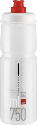 Elite S.R.L. Jet Trinkflasche, Kunststoff, Klar/Rot Einheitsgr&ouml;&szlig;e