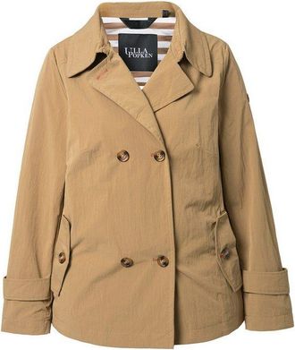 Ulla Popken Outdoorjacke HYPRAR Kurz-Trenchcoat A-Linie wasserabweisend