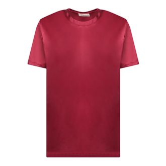 Blanca Vita Femme, Tops, Rouge, Taille: 38 FR Tanaceto Satin T-shirt