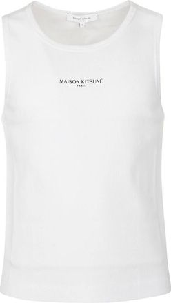 Maison Kitsun&eacute; Homme, Tops, Blanc, Taille: M Hauts sans manches