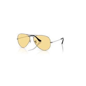 Ray-Ban Aviator Classic Summer Capsule Sonnenbrillen Gunmetal Fassung Gelb Glas 58-14