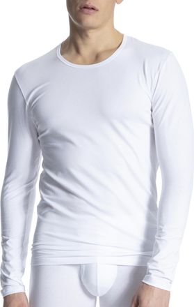 CALIDA Cotton Code Langarmshirt Herren, mit Rundhalsausschnitt
