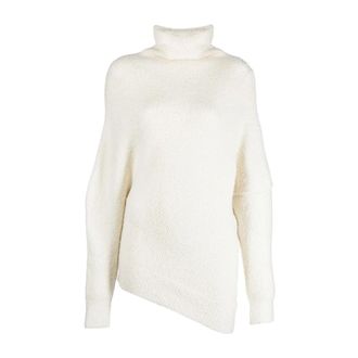 Proenza Schouler Beiger Boucl&eacute;-Pullover mit Zopfmuster - - Knitwear - Damen - Beige - M