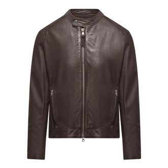 Bomboogie Homme, Vestes, Brun, Taille: XL Roy Leather Jacket