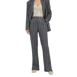 Day Birger Et Mikkelsen Wide Pantalons - Femme - Pantalons - Gris - Taille: 36 FR