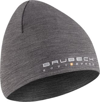 Brubeck Funktions-Merinowolle - M&uuml;tze | Temperaturregulierend | Funktional | Atmungsaktiv | Motorrad | Ski | Laufen | HM10180, Gr&ouml;&szlig;e:L/XL, Farbe:Titanium