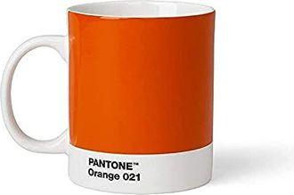 Copenhagen Design Pantone Kaffeetasse, Porzellan, Orange 021, 8.4 x 8.4 x 12.1 cm