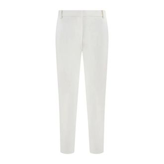 Pinko Pinko, Femme, Pantalons, Blanc, Taille: 44 FR Pantalon en m&eacute;lange de viscose avec &eacute;lasthanne