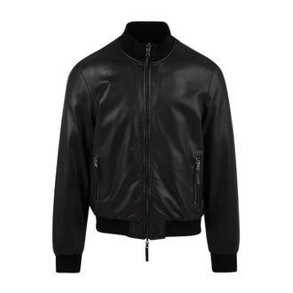 The Jack Leathers Wendbare Lederjacke Derek Seamless 20 Schwarz - - Jackets - Herren - Schwarzk - M