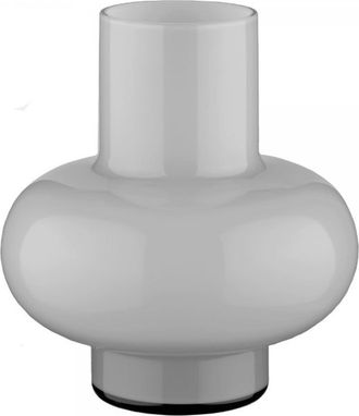 Marimekko Vase, Blumenvase - Umpu - Glas - Farbe: Light Grey - (&Oslash;xH) 18,6 x 20 cm