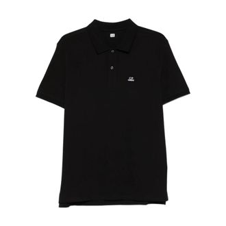 C.P. Company Stretch Piqu&eacute; Poloshirt - - Tops - Herren - Schwarzk - XL