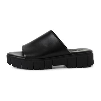 Tamaris Femme, Chaussures, Noir, Taille: 37 EU Sandales Slides D&eacute;contract&eacute;es