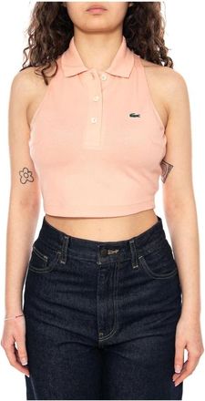 Lacoste Femme, Tops, Rose, Taille: 38 FR Maglietta M/C Tank