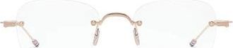 Thom Browne unisex, Accessoires, Beige, Taille: 49 MM Ueo961A-G0001 Monture Optique