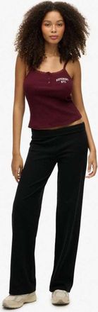 Superdry Athletic Essentials - Jogginghose in Schwarz mit Umschlagbund